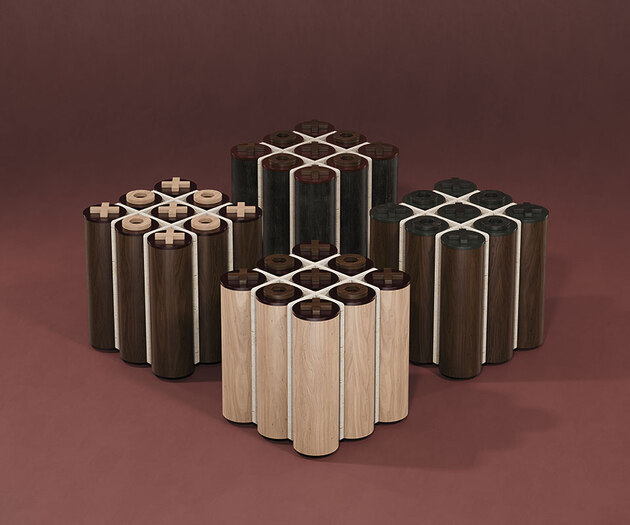 Kensington Tic-Tac-Toe Table Wood Tailors Club Riveting Crafts