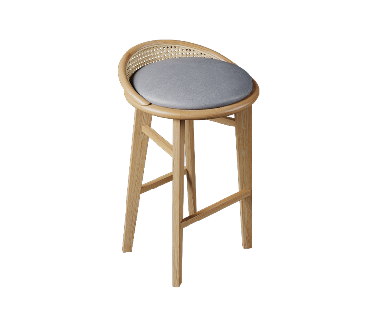 Brummell Bar Stool Wood Tailors Club Riveting Craftsmanship