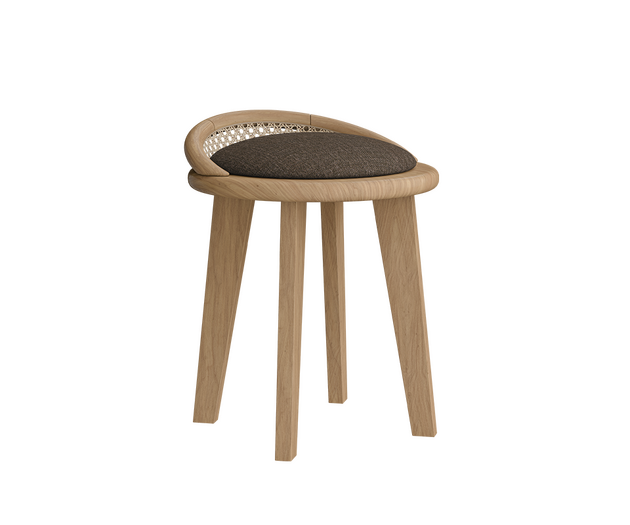 Brummell Dining Stool Wood Tailors Club Riveting Craftsmanship