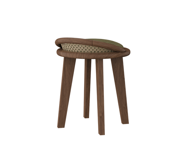 Brummell Dining Stool Wood Tailors Club Riveting Craftsmanship