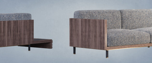 Conway II Sofa Wood Tailors Club Riveting Craftsmanship