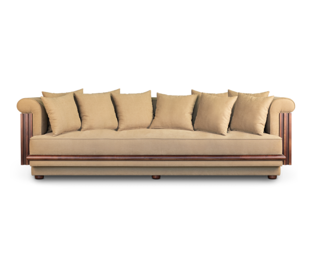 Conway Sofa Wood Tailors Club Riveting Craftsmanship