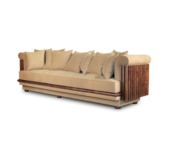 Conway Sofa Wood Tailors Club Riveting Craftsmanship