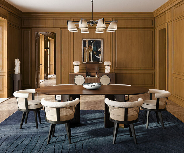 George Dining Chair Wood Tailors Club Riveting Craftsmanship