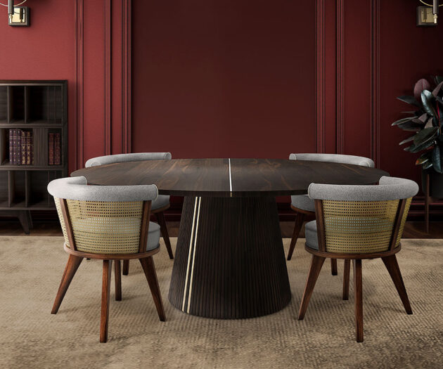 Henry Dining Table Wood Tailors Club Riveting Craftsmanship