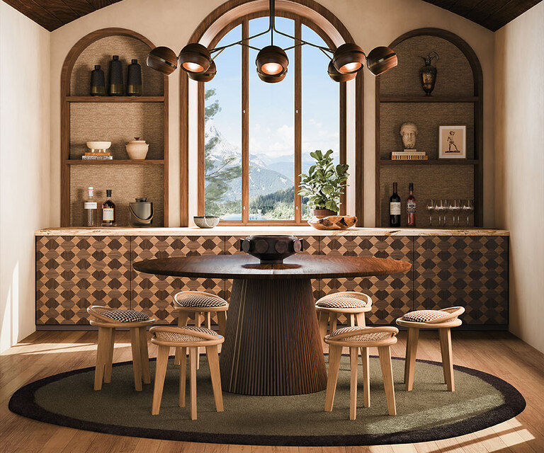 Henry Dining Table Wood Tailors Club Riveting Craftsmanship