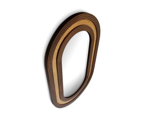 Hudson Mirror Wood Tailors Club Riveting Craftsmanship