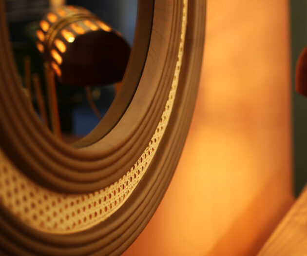 Hudson Mirror Wood Tailors Club Riveting Craftsmanship