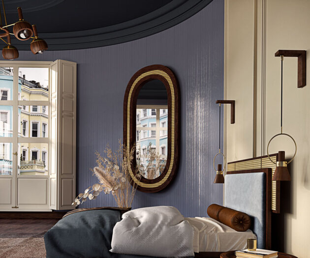 Hudson Mirror Wood Tailors Club Riveting Craftsmanship