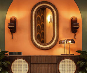 Hudson Mirror Wood Tailors Club Riveting Craftsmanship