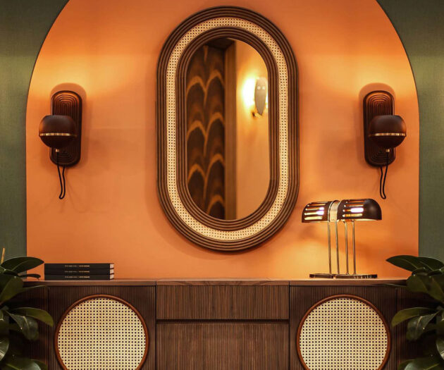 Hudson Mirror Wood Tailors Club Riveting Craftsmanship