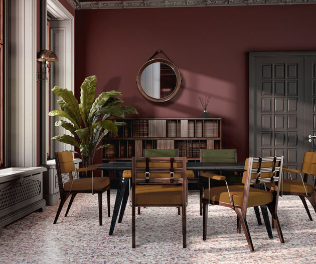 Robinson Dining Chair Wood Tailors Club Riveting Craftsmanship