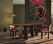 Taylor Dining Table Wood Tailors Club Riveting Craftsmanship