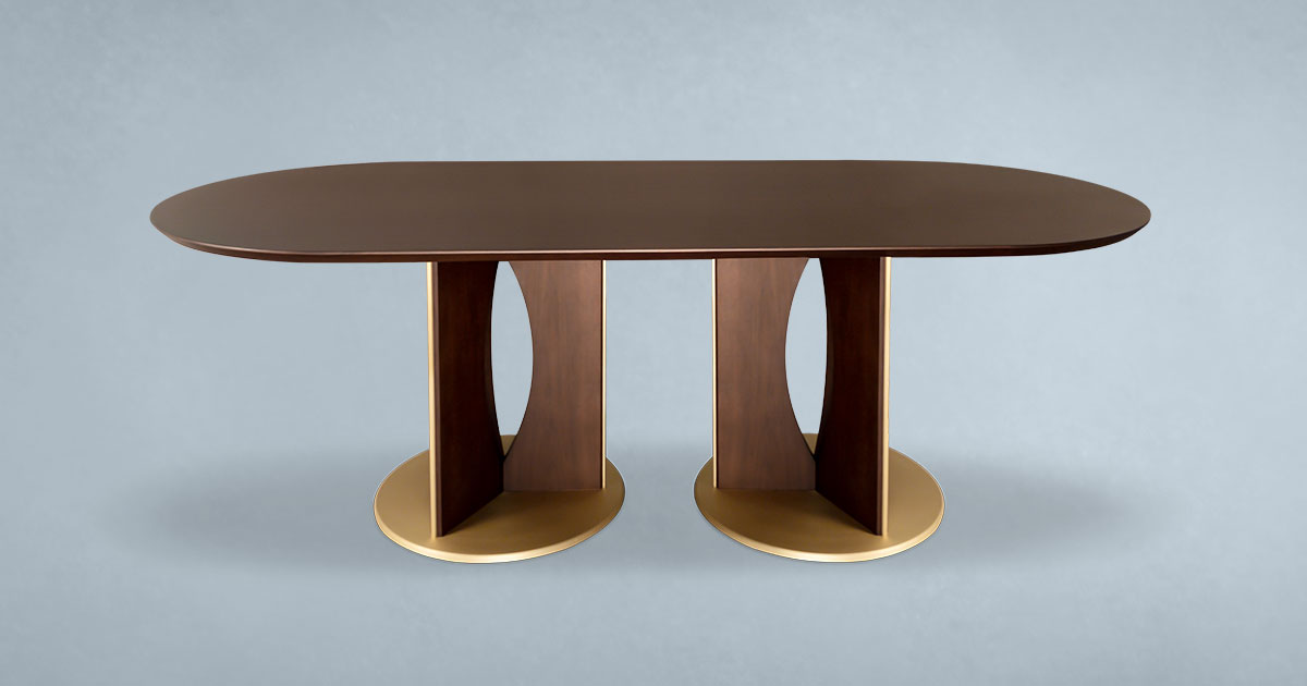 Taylor Dining Table Wood Tailors Club Riveting Craftsmanship