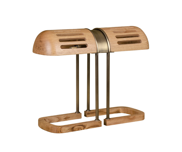 Turing Table Lamp Wood Tailors Club Riveting Craftsmanship