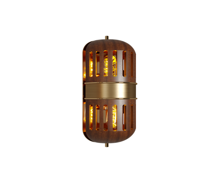 Turing Wall Lamp Wood Tailors Club Riveting Craftsmanship