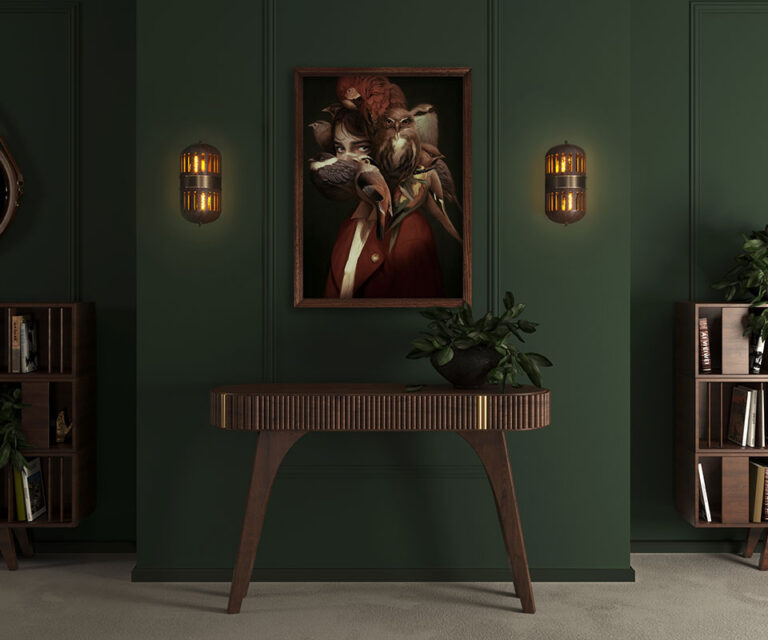 Turing Wall Lamp Wood Tailors Club Riveting Craftsmanship