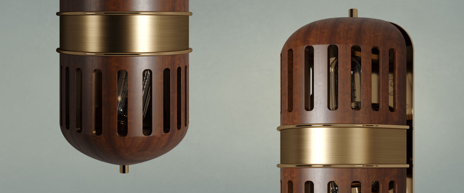 Turing Wall Lamp Wood Tailors Club Riveting Craftsmanship