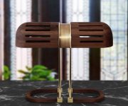 Turing Table Lamp Wood Tailors Club Riveting Craftsmanship